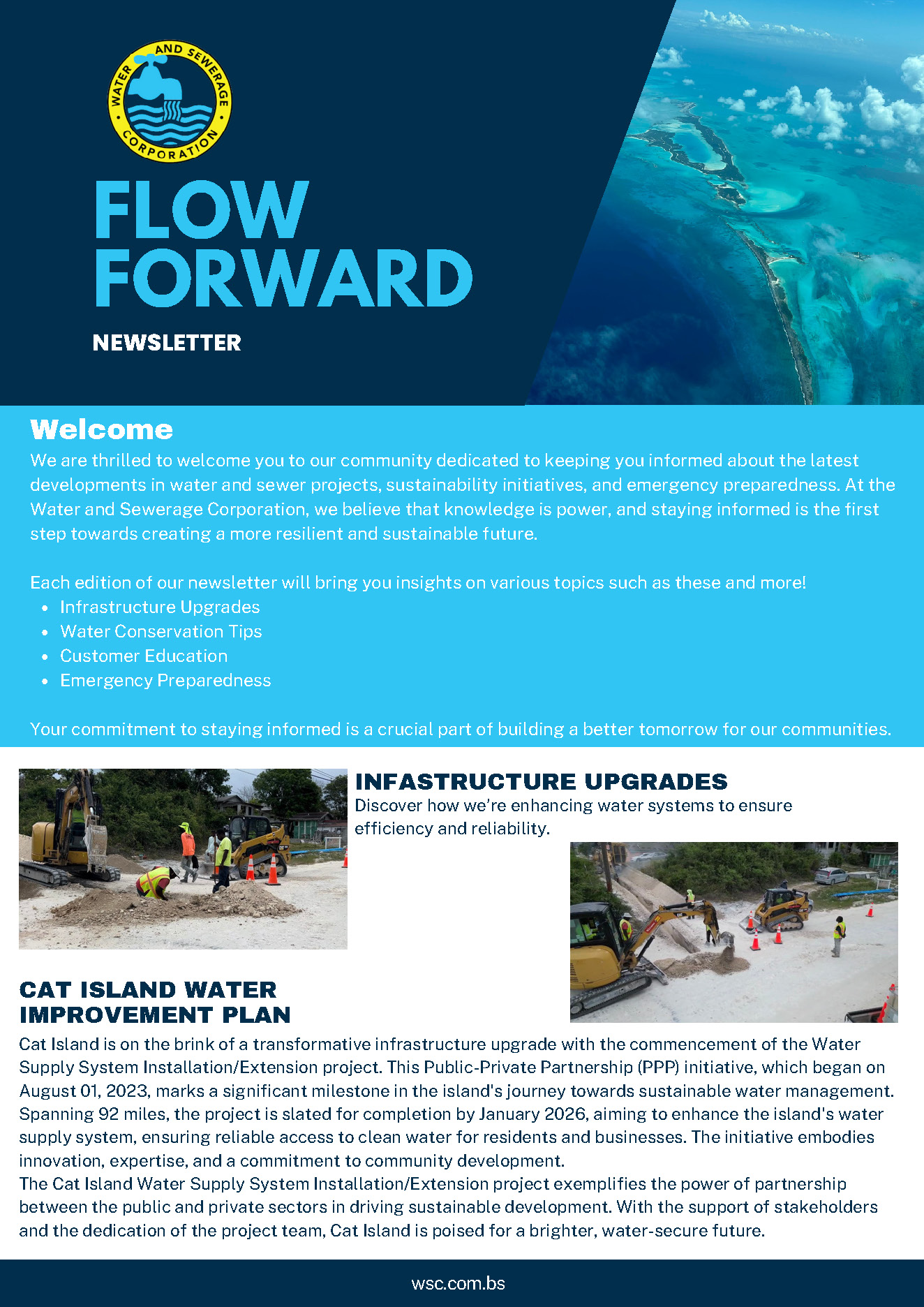 WSC Flow Forward Newsletter - Water & Sewerage Corporation